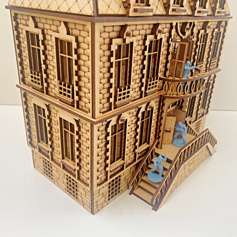 WW2 Normandy Large Château for Wargames (28mm-32mm Terrain With ...