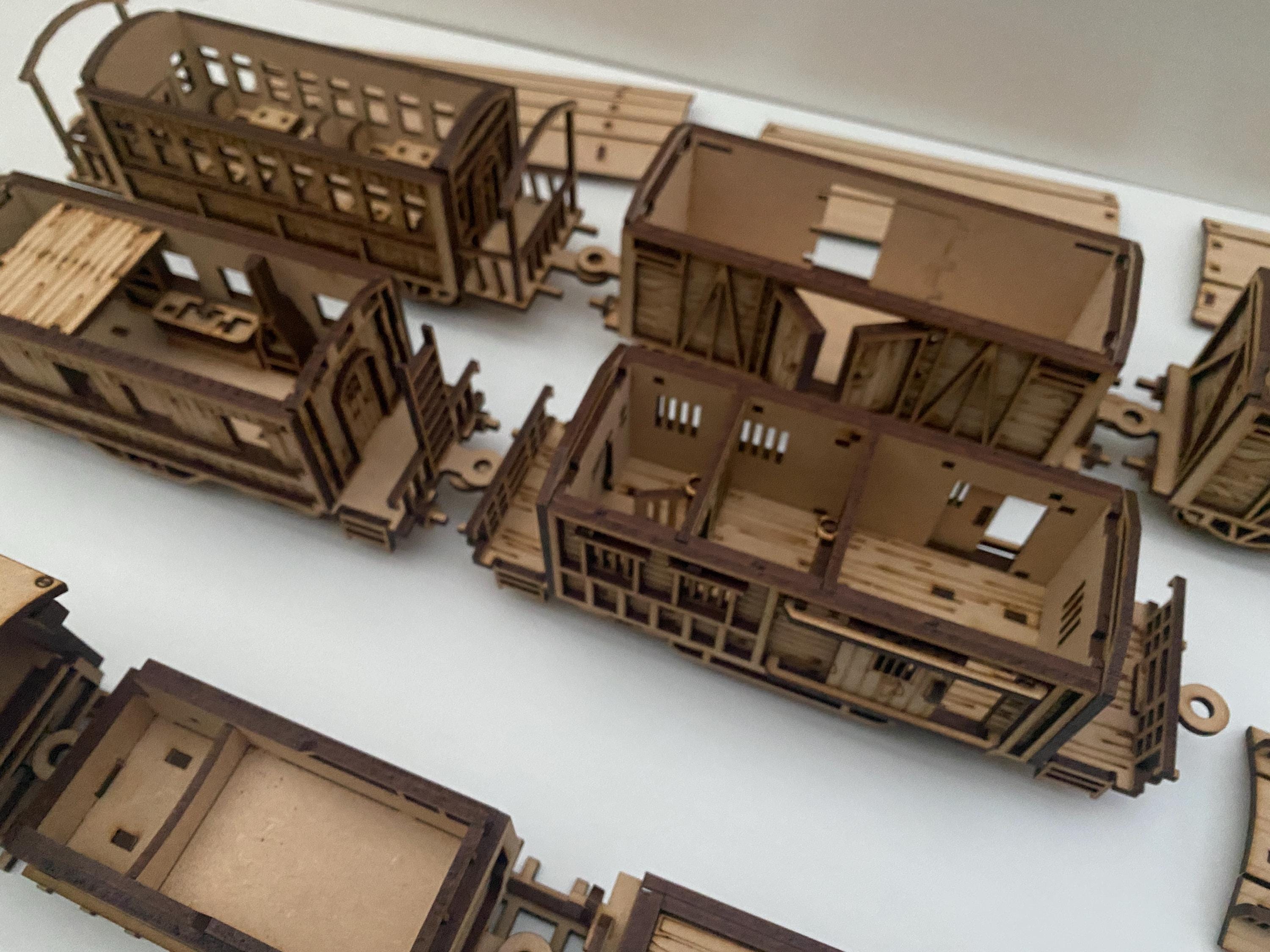 Wild West Railroad Train Complete Kit. 28mm Scale - Etsy