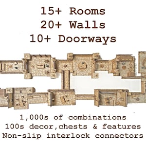 Massive Dragon Dungeon Set - 28mm Dnd, Pathfinder Terrain, Furniture ...