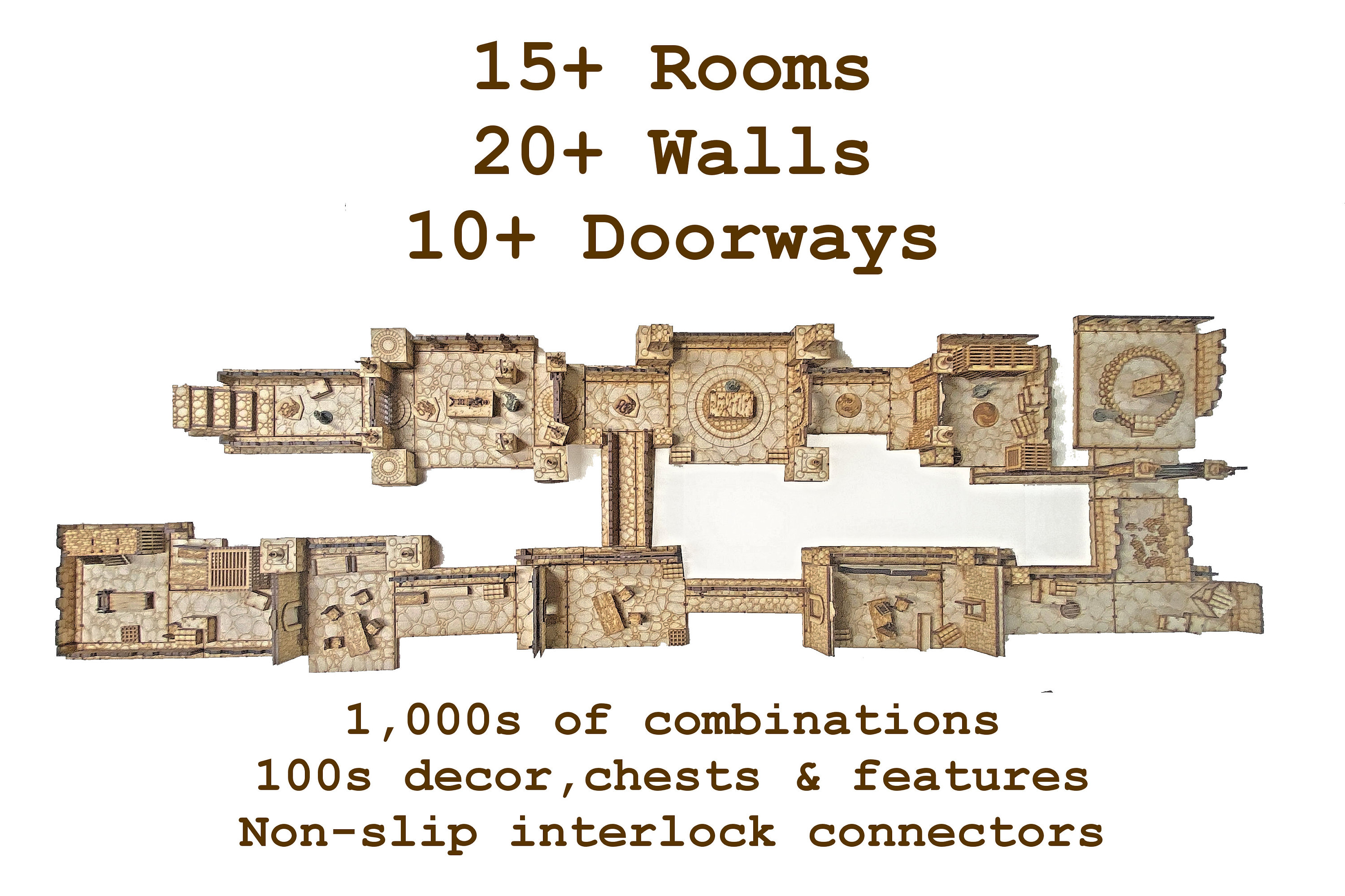 Massive Dragon Dungeon Set - 28mm Dnd, Pathfinder Terrain, Furniture ...