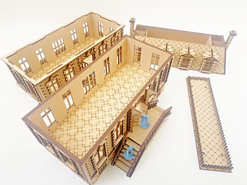WW2 Normandy Large Château for Wargames (28mm-32mm Terrain With ...