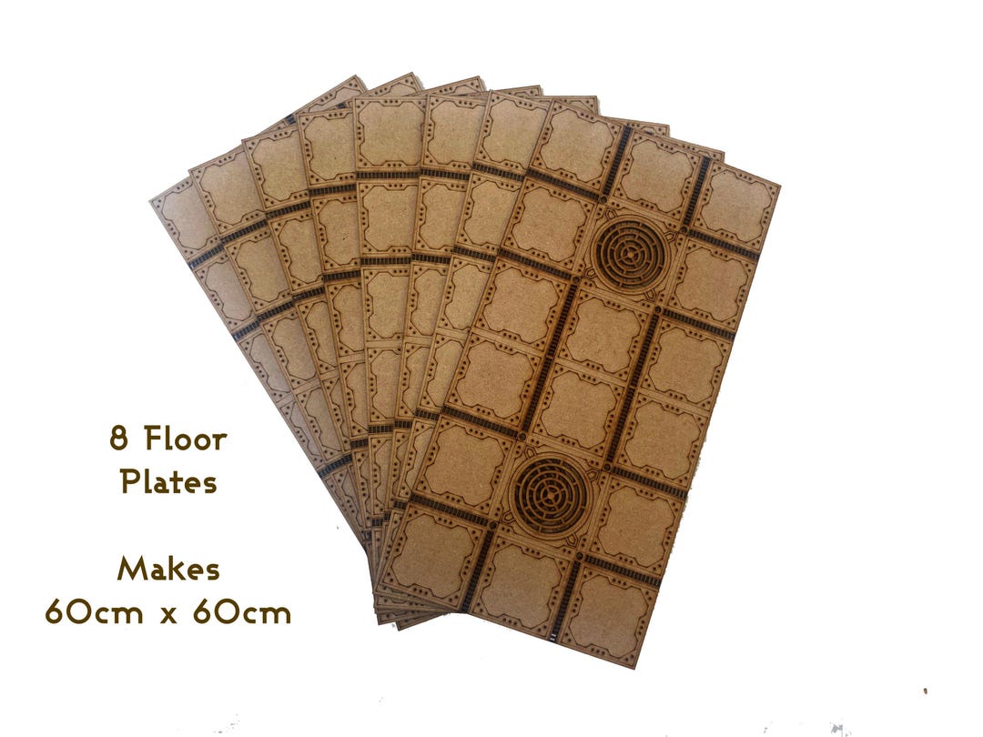 Floor Plates: Warhammer, Necromunda Laser Cut Terrain. Geomorph ...