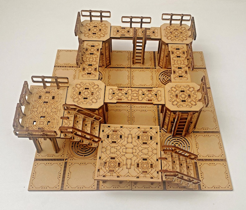 Base Set: Warhammer, Necromunda Laser Cut Terrain. Necropolis Set With ...