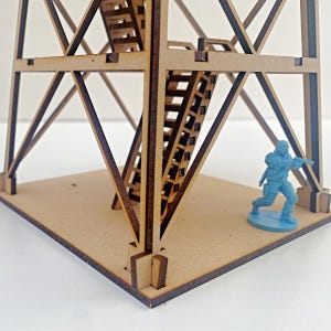 WW2 Normandy Watchtower/firetower Building Kit for Wargames 28mm-32mm ...