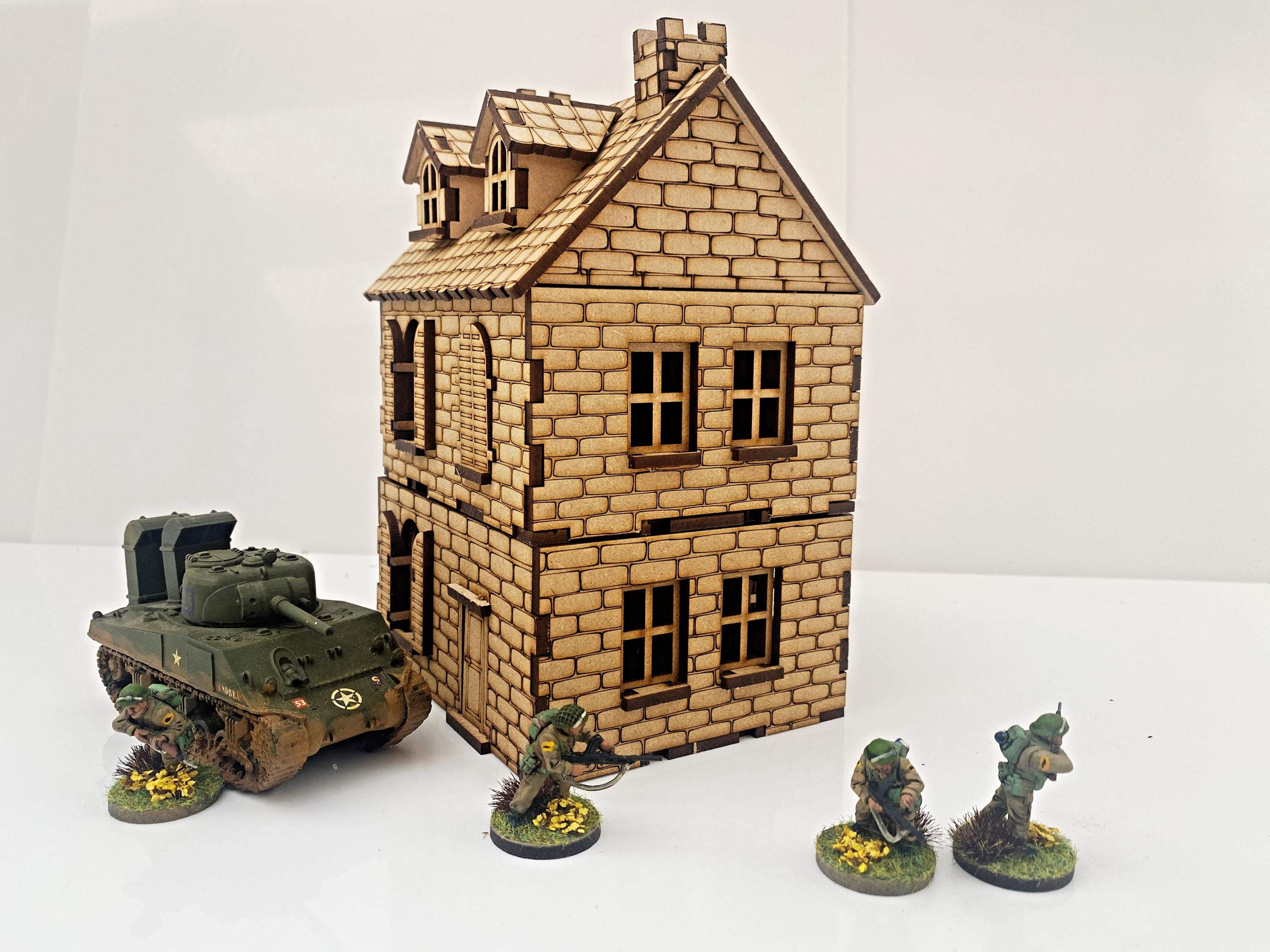 WW2 Normandy Village House Type 2 – 28mm to 32mm Wargames, Role Play or ...