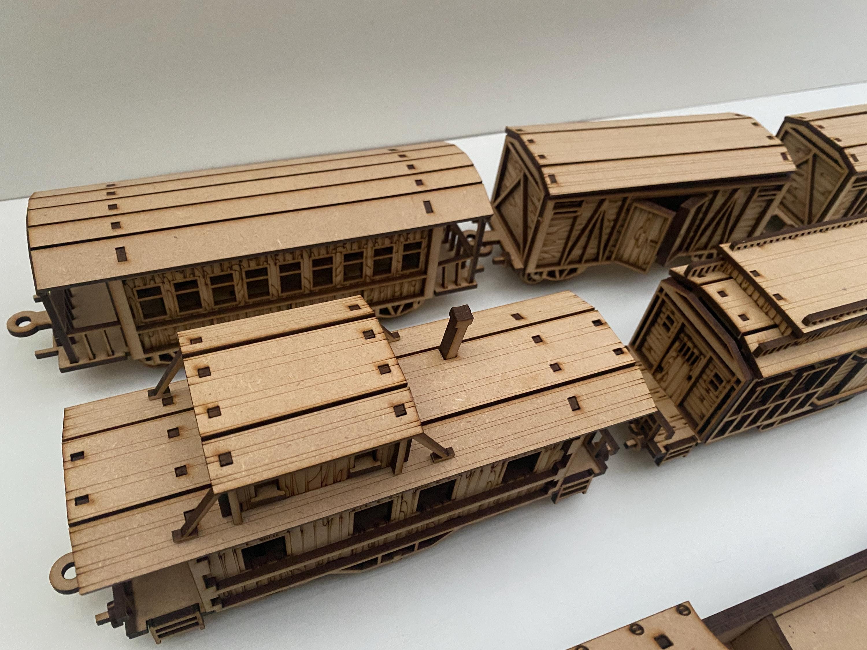 Wild West Railroad Train Complete Kit. 28mm Scale - Etsy