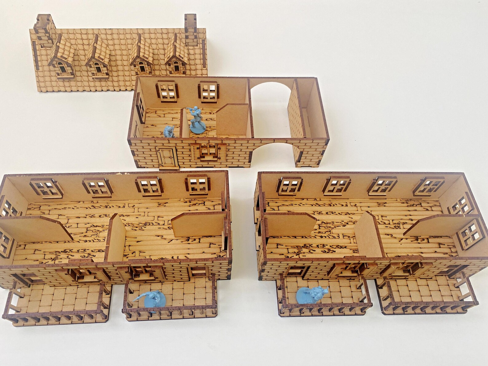 WW2 Normandy Large House With Balcony for Wargames (28mm-32mm Terrain ...