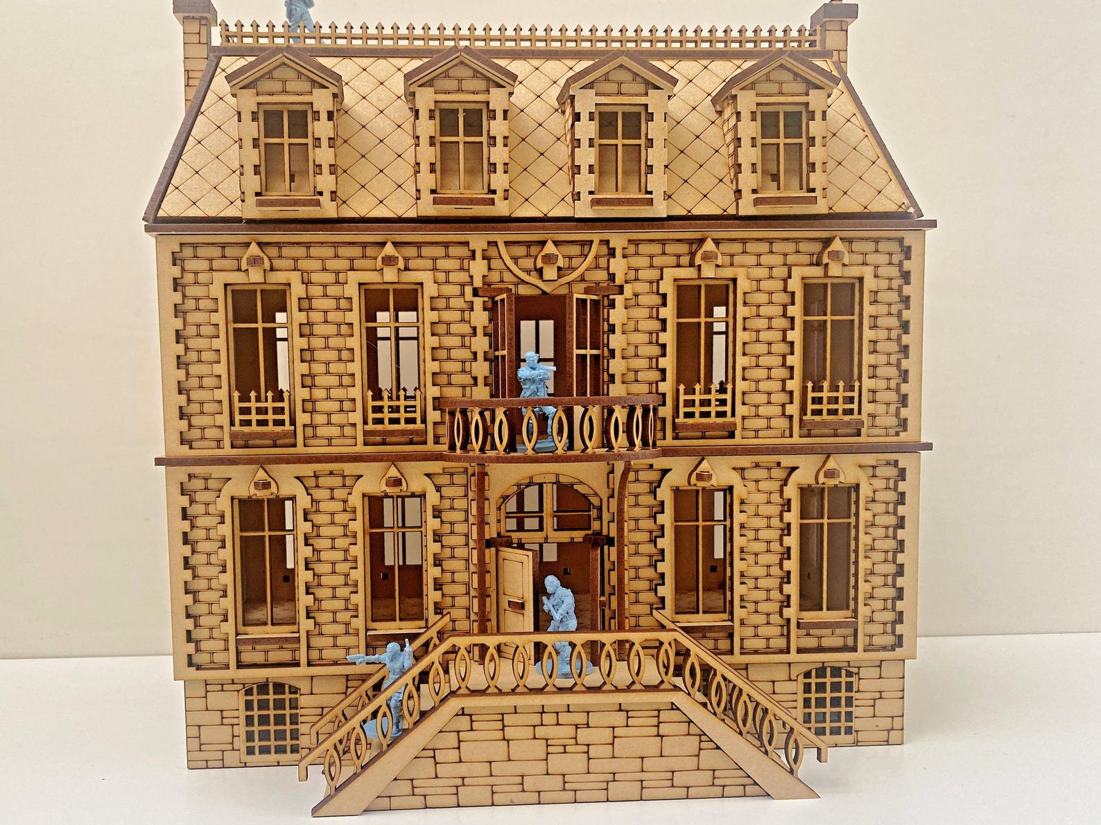 WW2 Normandy Large Château for Wargames (28mm-32mm Terrain With ...