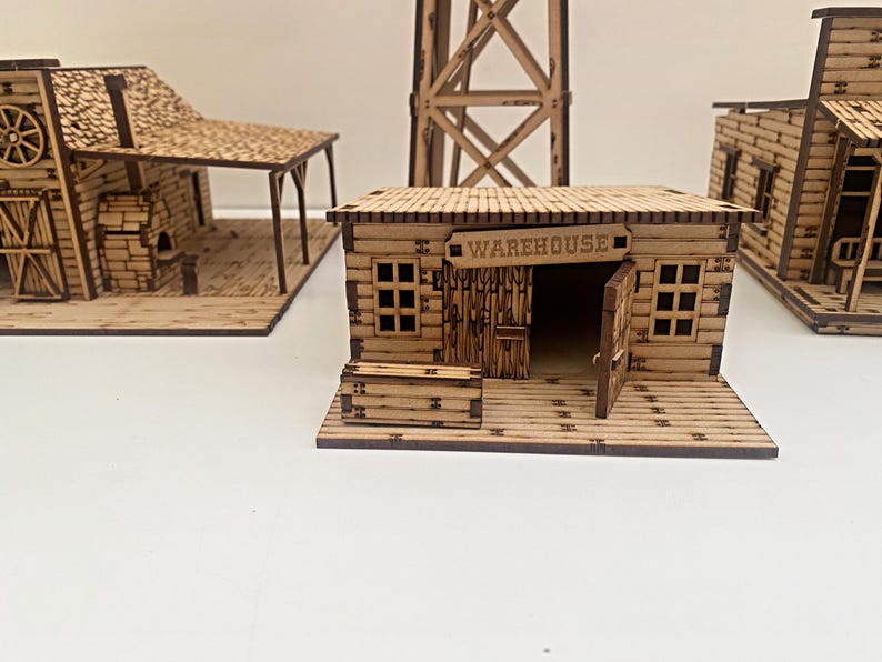 Wild West Set 4: Supplies Buildings. General Store, Warehouse ...