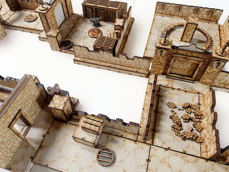 Massive Dragon Dungeon Set 28mm Dnd, Pathfinder Terrain, Furniture and ...
