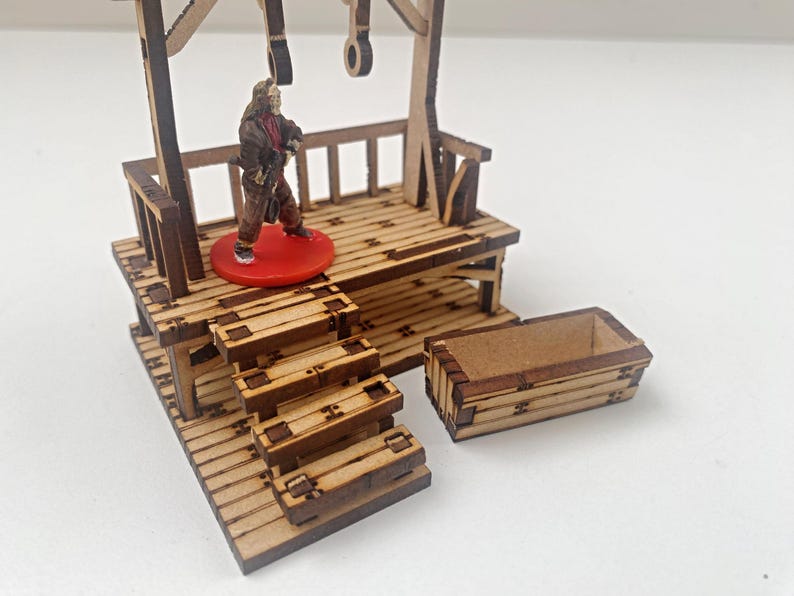 Wild West Sheriff’s Office, Jail, Gallows Kit – Laser-cut Removable ...