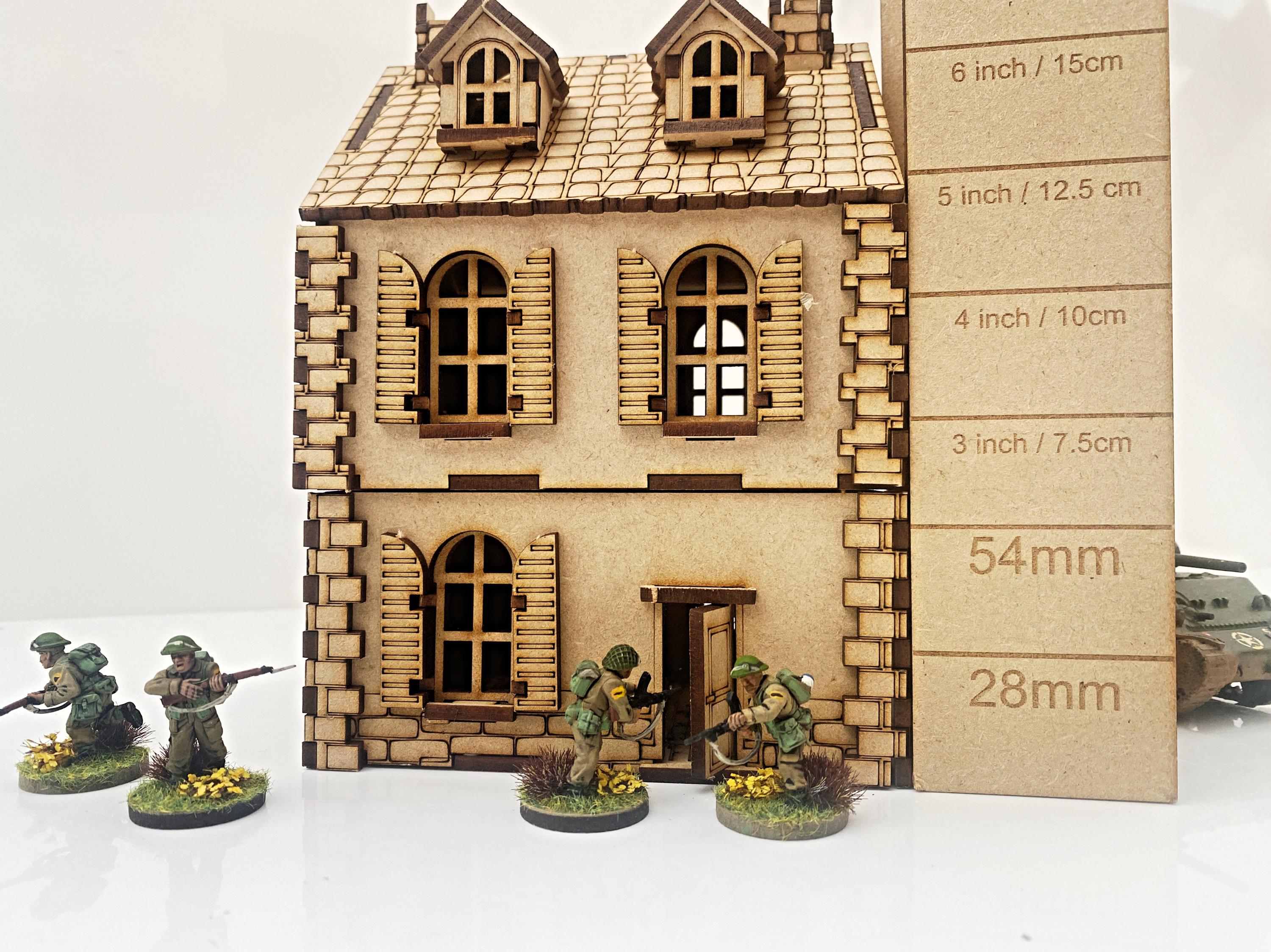 WW2 Normandy Village House Type 3 – 28mm to 32mm Wargames, Role Play or ...