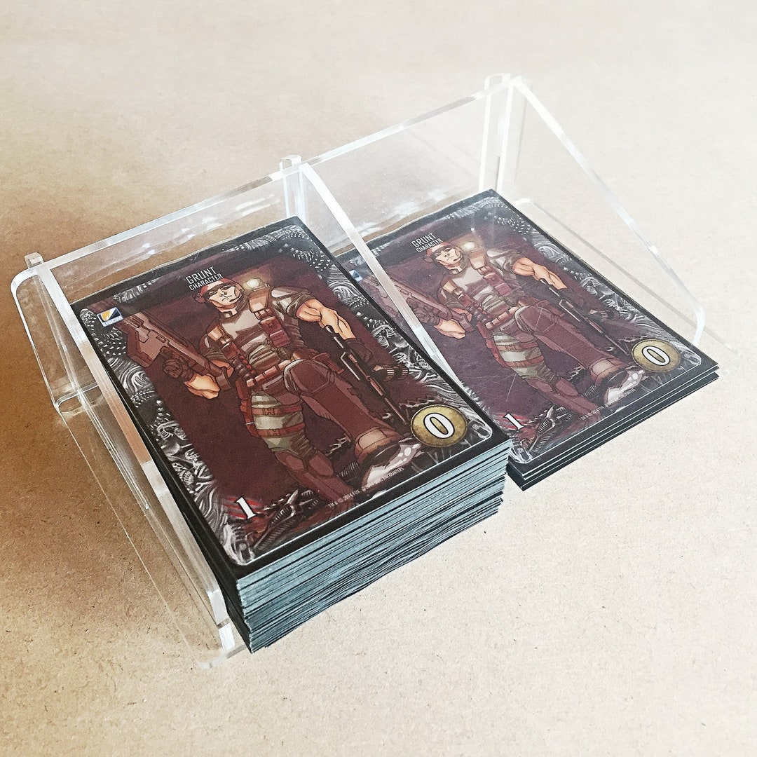 50 Card Tray Pickup and Discard for Sleeved Cards - Etsy