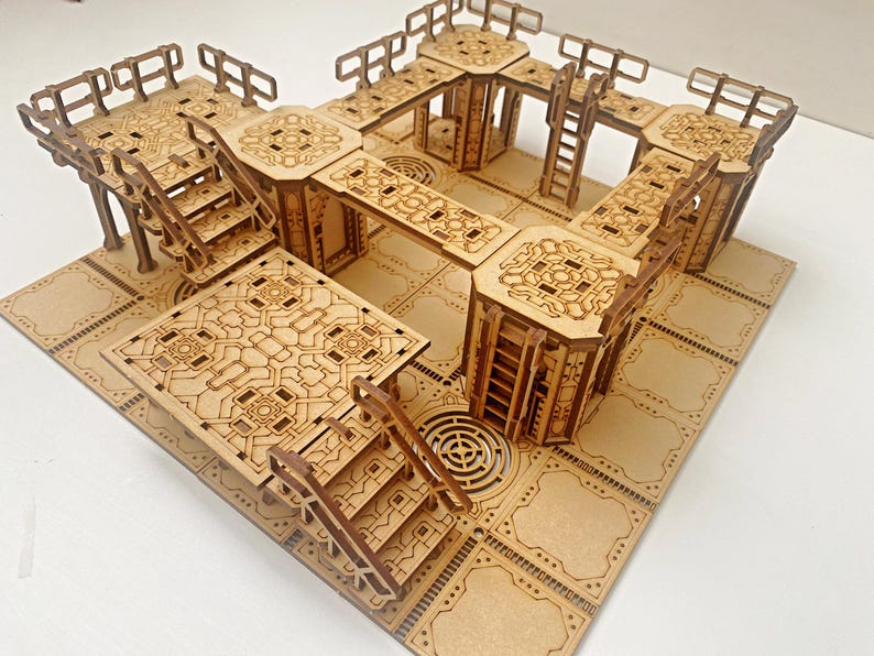 Base Set: Warhammer, Necromunda Laser Cut Terrain. Necropolis Set With ...