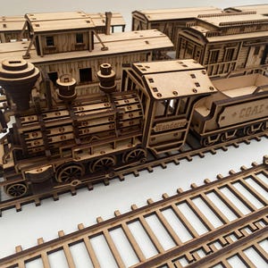 Wild West Railroad Train Complete Kit. 28mm Scale - Etsy