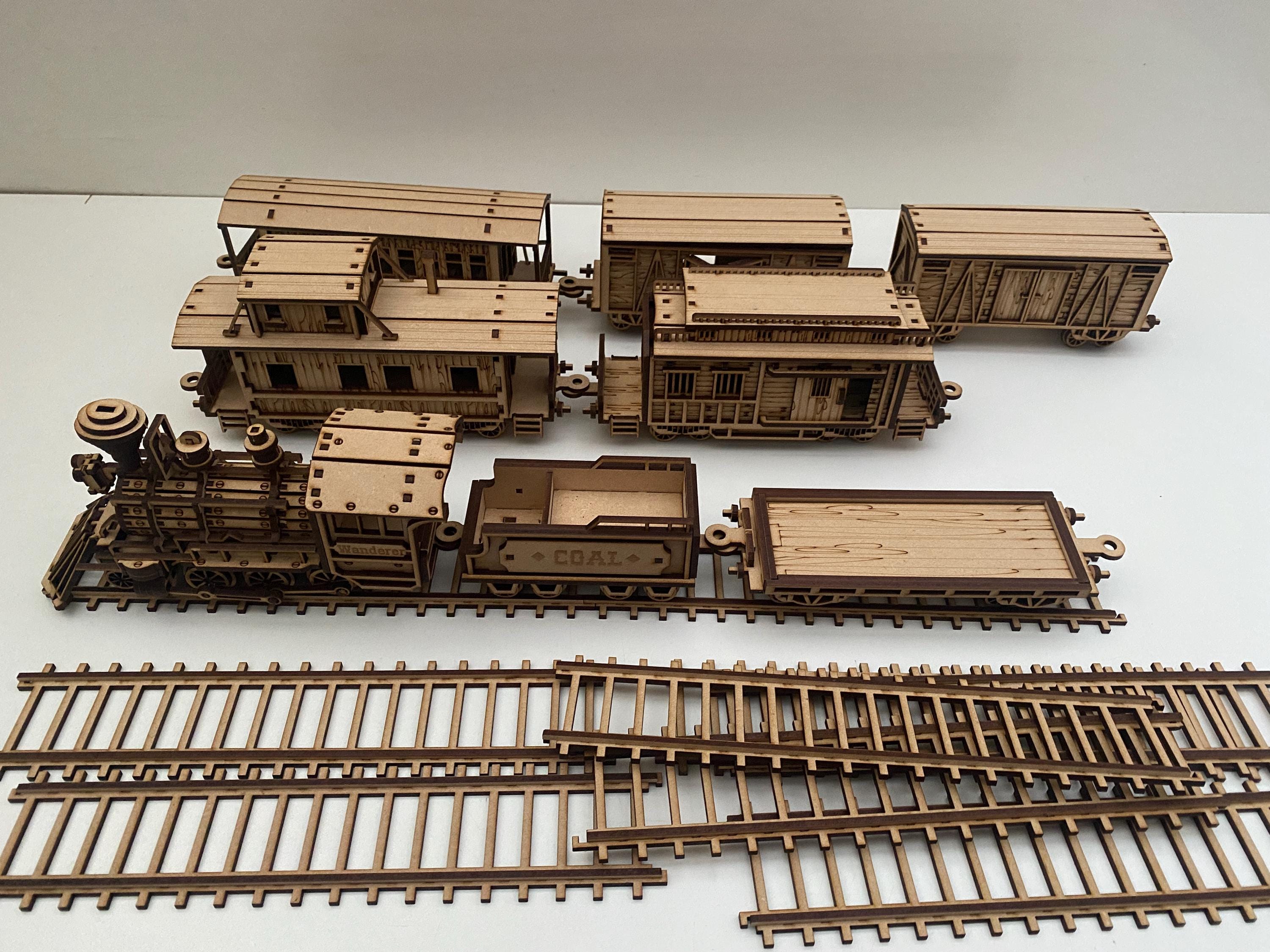 Wild West Railroad Train Complete Kit. 28mm Scale - Etsy