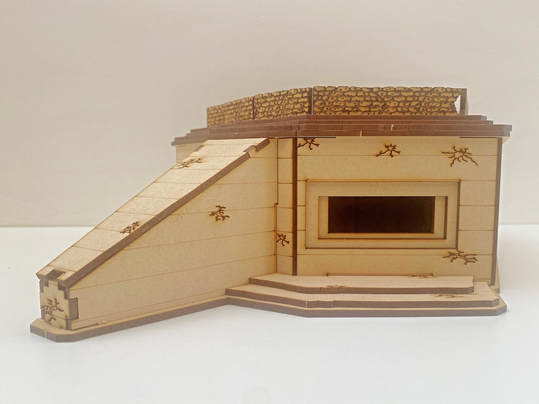 WW2 Normandy German Pillbox Bunker Building Kit for Wargames 28mm-32mm ...