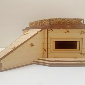 WW2 Normandy German Pillbox Bunker Building Kit for Wargames 28mm-32mm ...