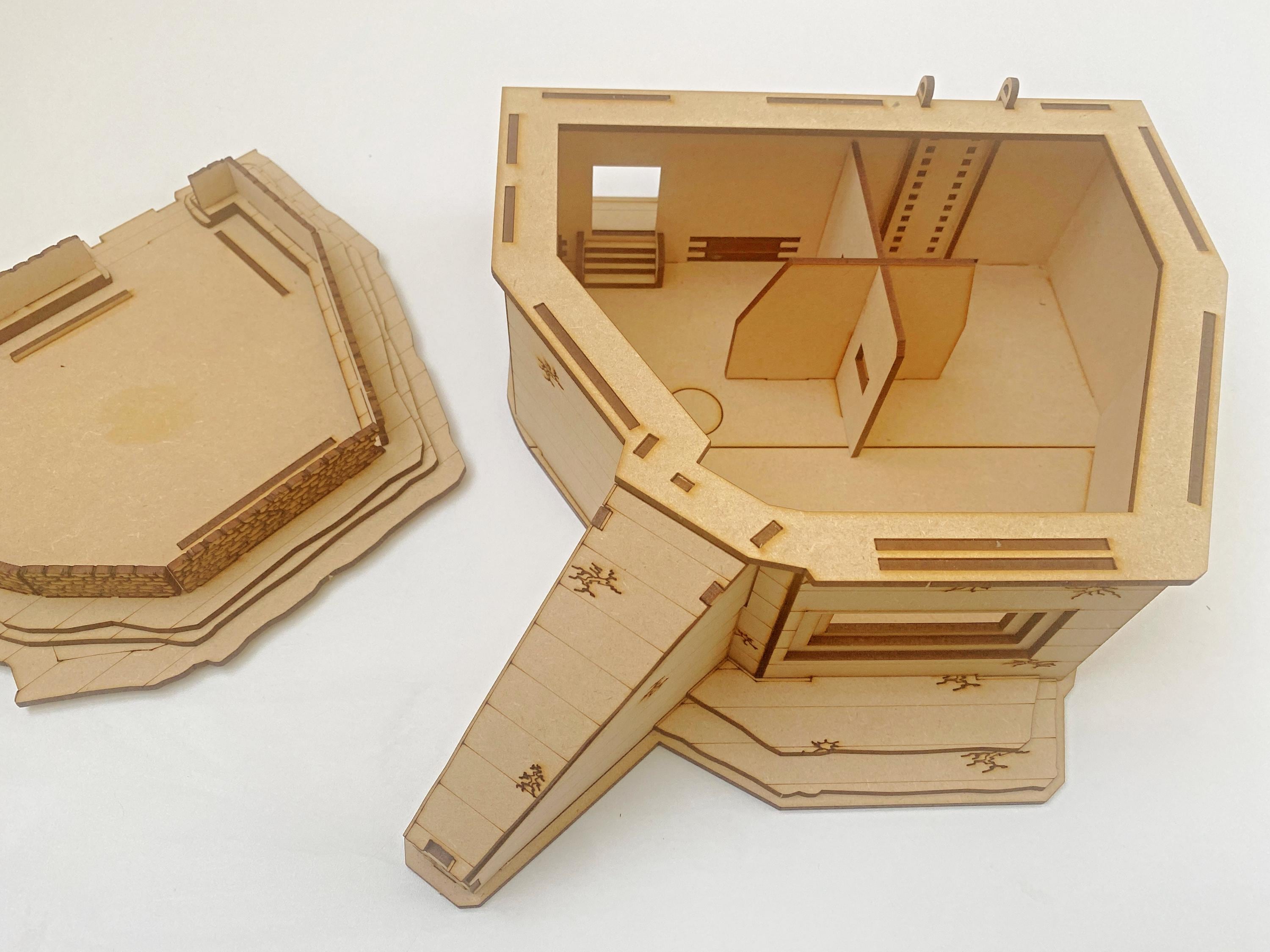 WW2 Normandy German Pillbox Bunker Building Kit for Wargames 28mm-32mm ...