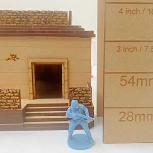 WW2 Normandy German Pillbox Bunker Building Kit for Wargames 28mm-32mm ...