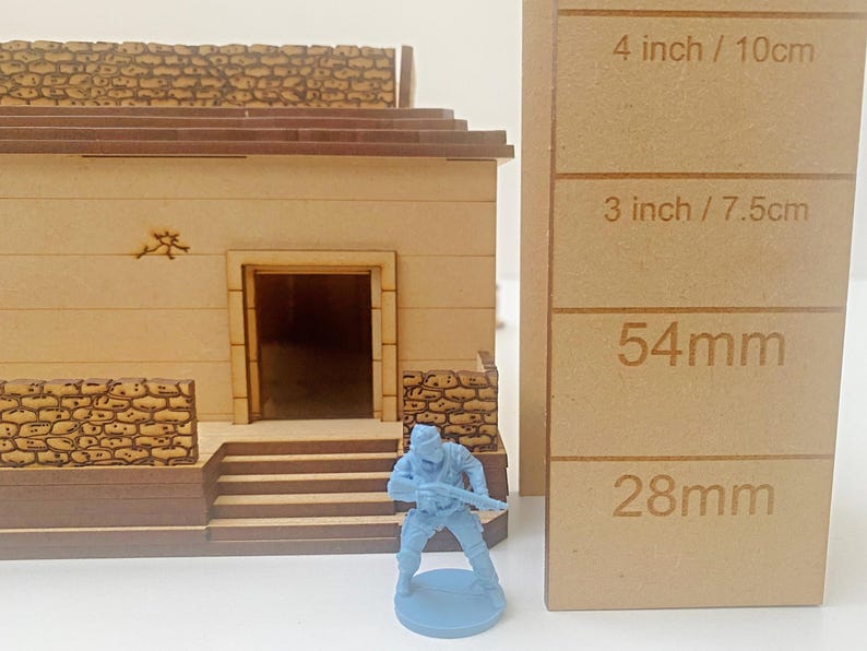 WW2 Normandy German Pillbox Bunker Building Kit for Wargames 28mm-32mm ...
