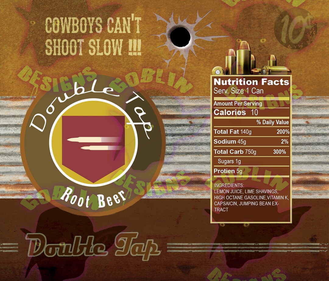 COD Zombies Perk-a-cola Double Tap Custom 20oz Tumbler Wrap Png (image ...