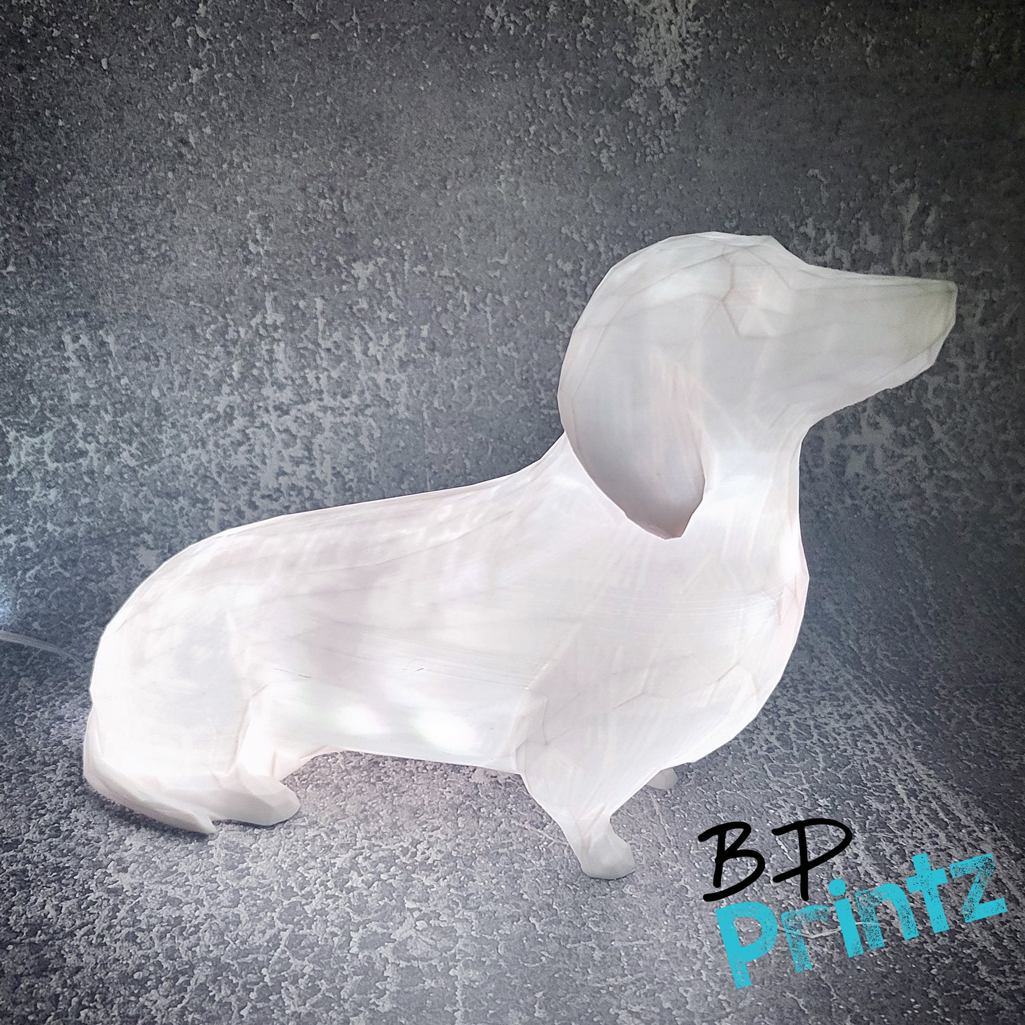 3d Printed Dachshund Table Lamp Smart USB Light Light up Dachshund - Etsy