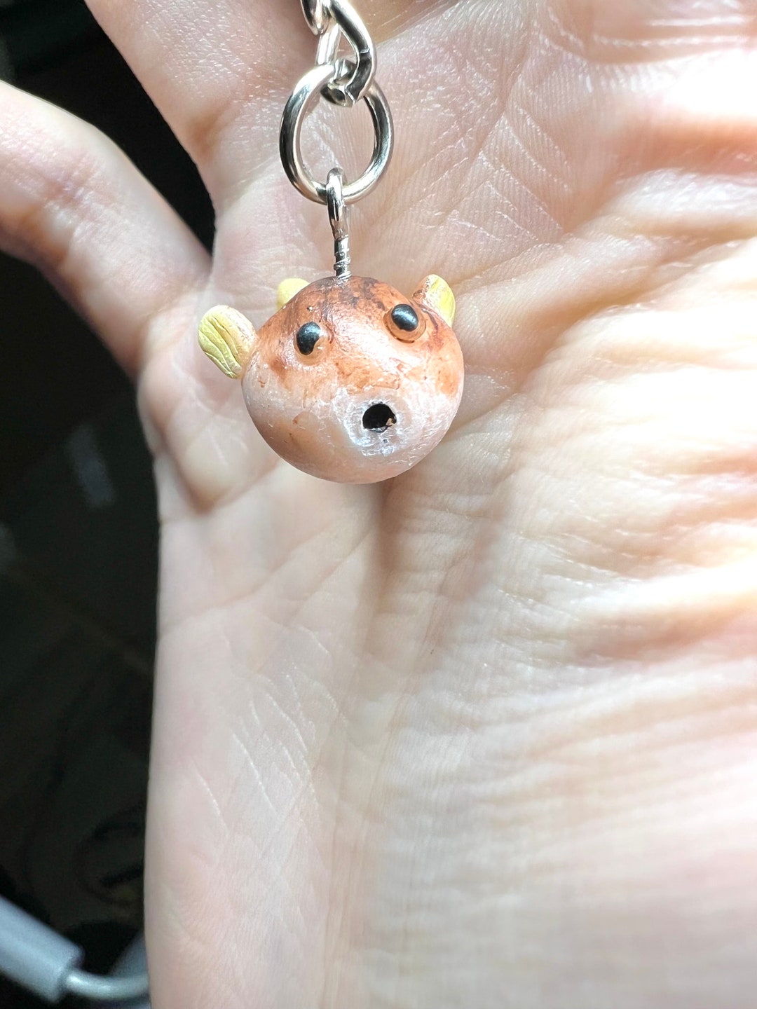 Puffer Fish Keyring - Etsy