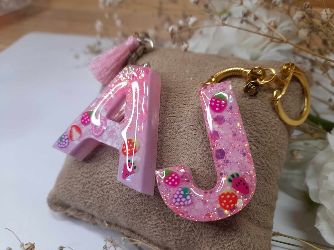 Personalized Key Ring, Key Ring, Letters, Initial Key Ring, Keychain ...