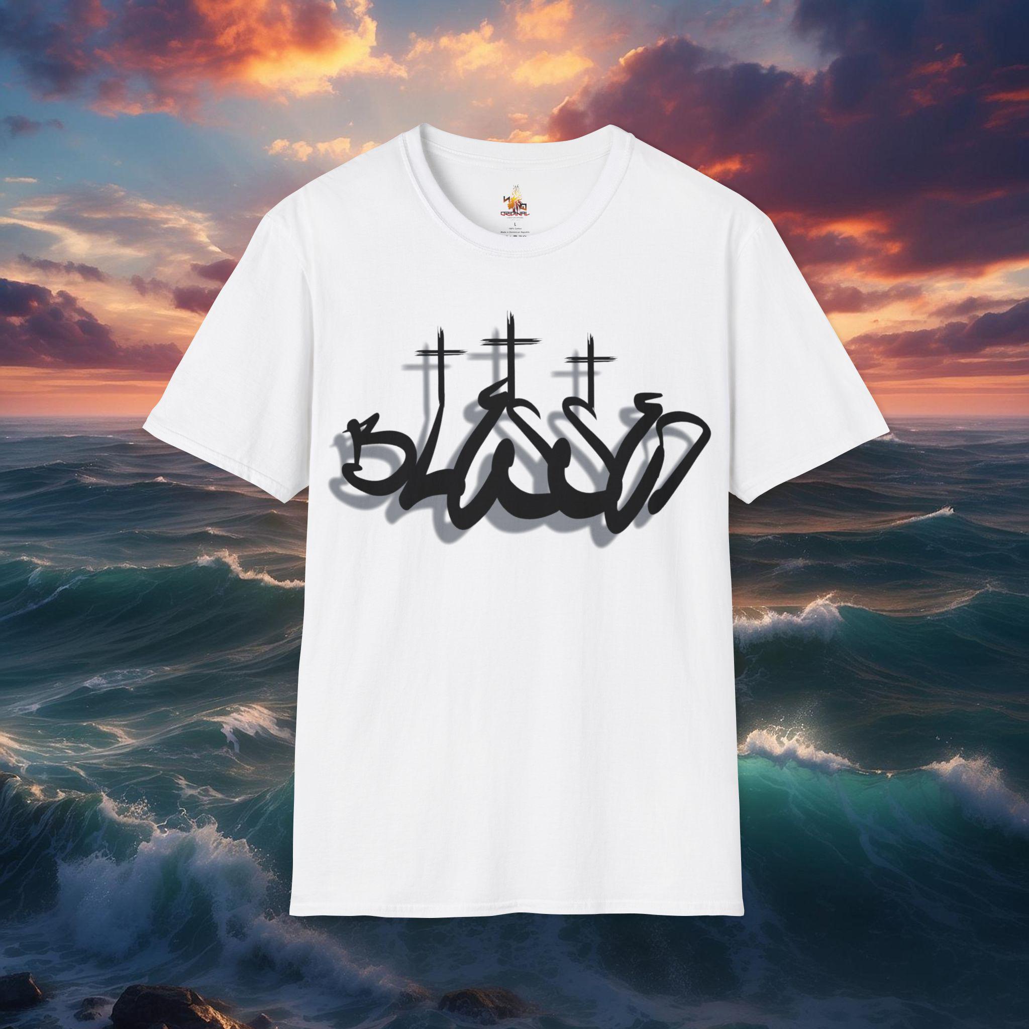 Cross and Blessed Graffiti Christian Shirt - Etsy