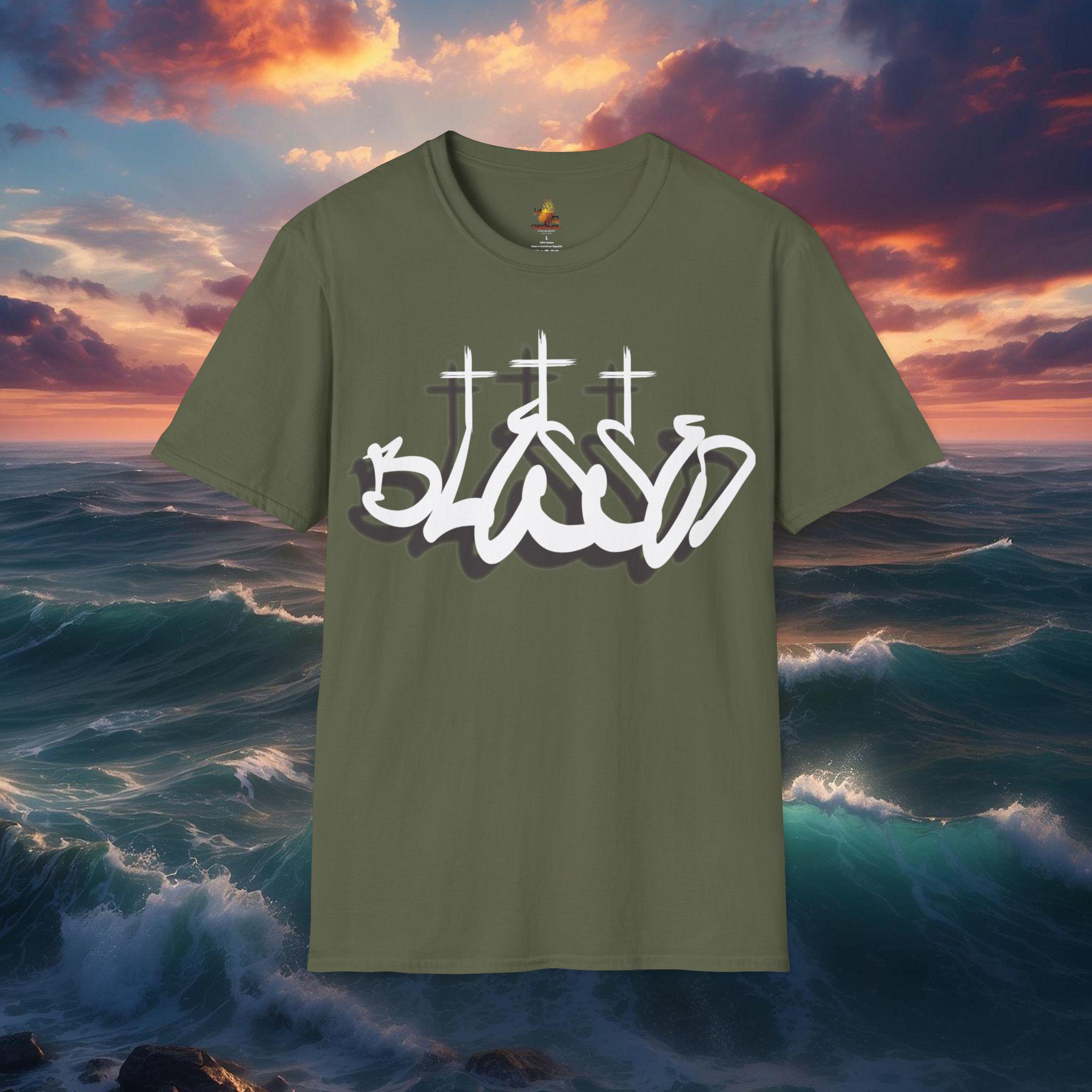Cross and Blessed Graffiti Christian Shirt - Etsy