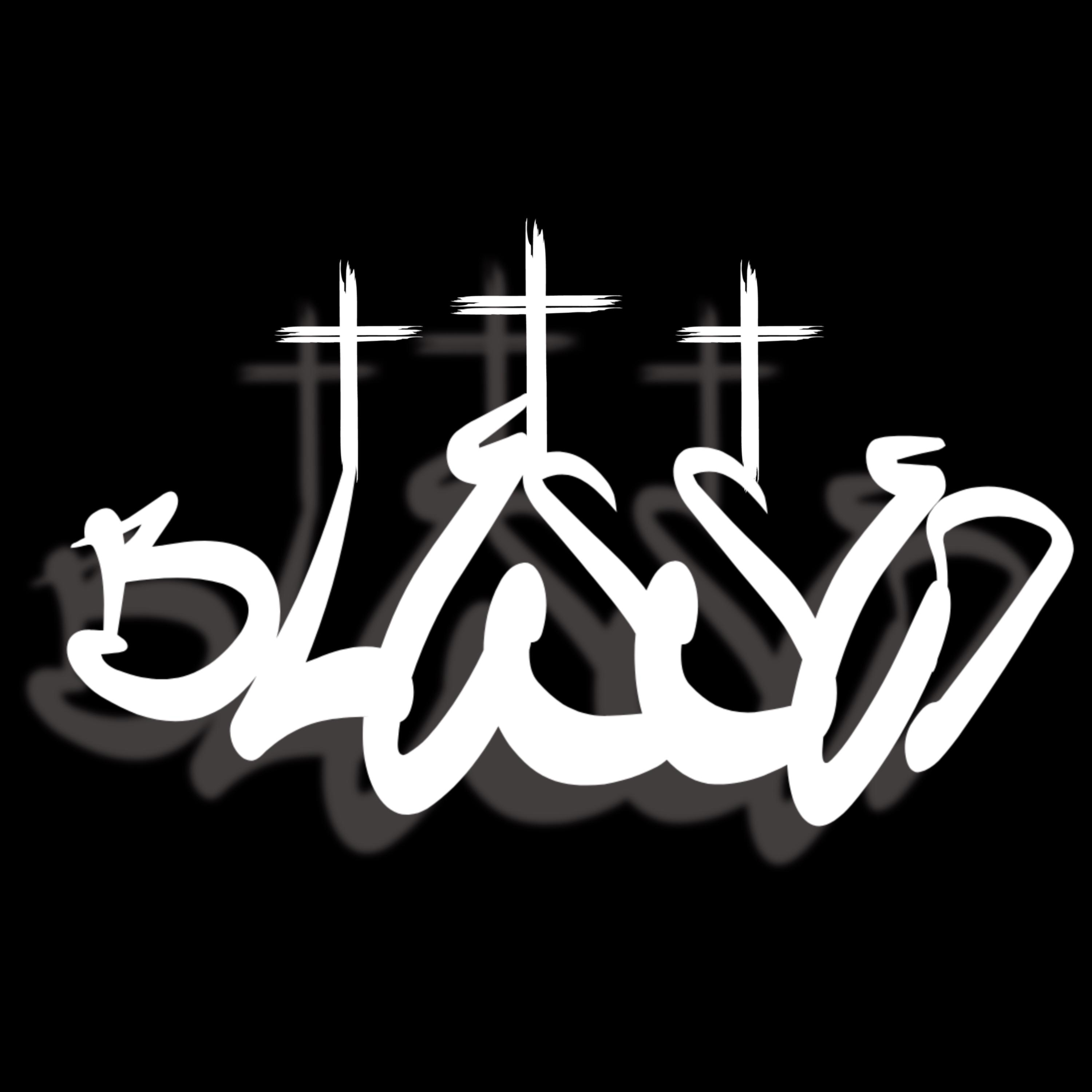 Cross and Blessed Graffiti Christian Shirt - Etsy