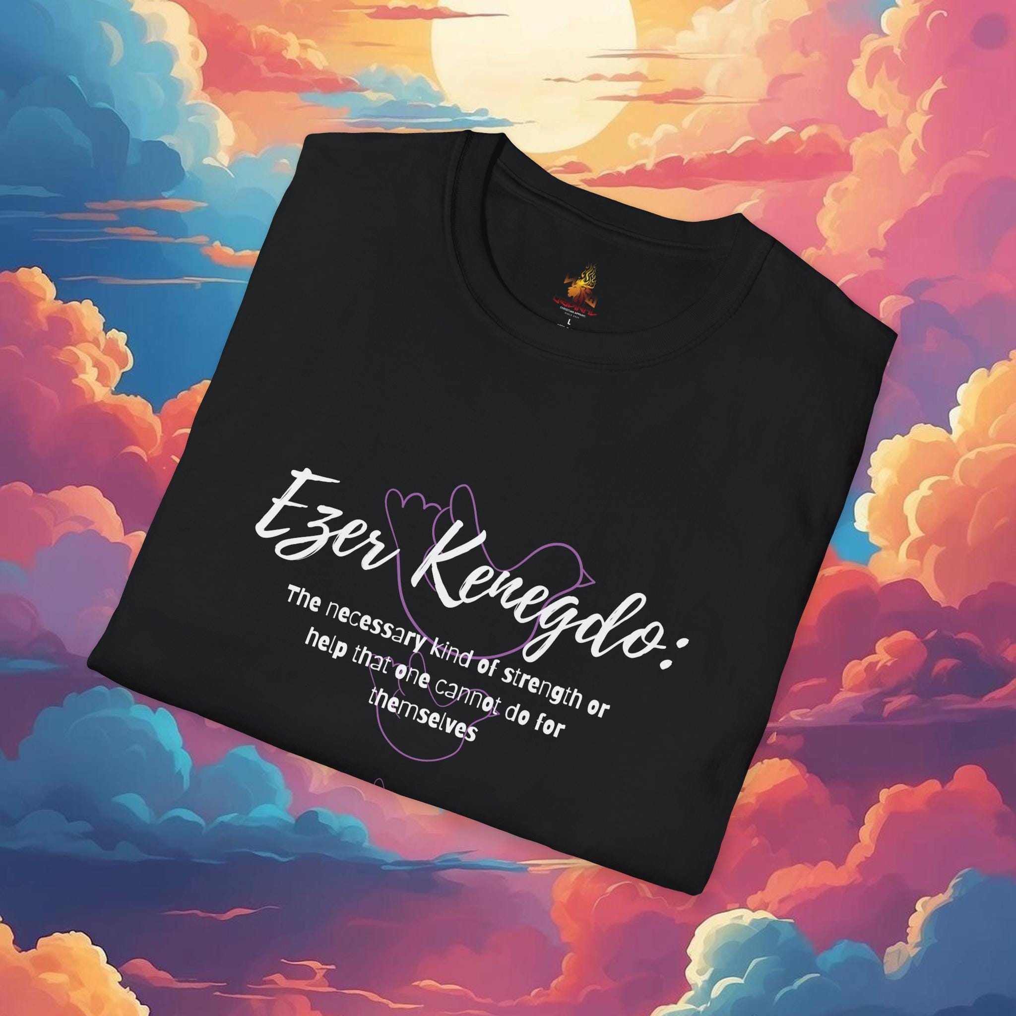 Ezer Kenegdo T-shirt: Hebrew Women of Faith Tee - Dove Symbol - Etsy