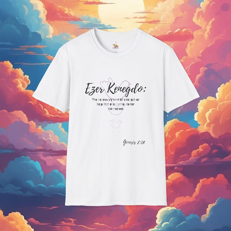 Ezer Kenegdo T-shirt: Hebrew Women of Faith Tee - Dove Symbol - Etsy
