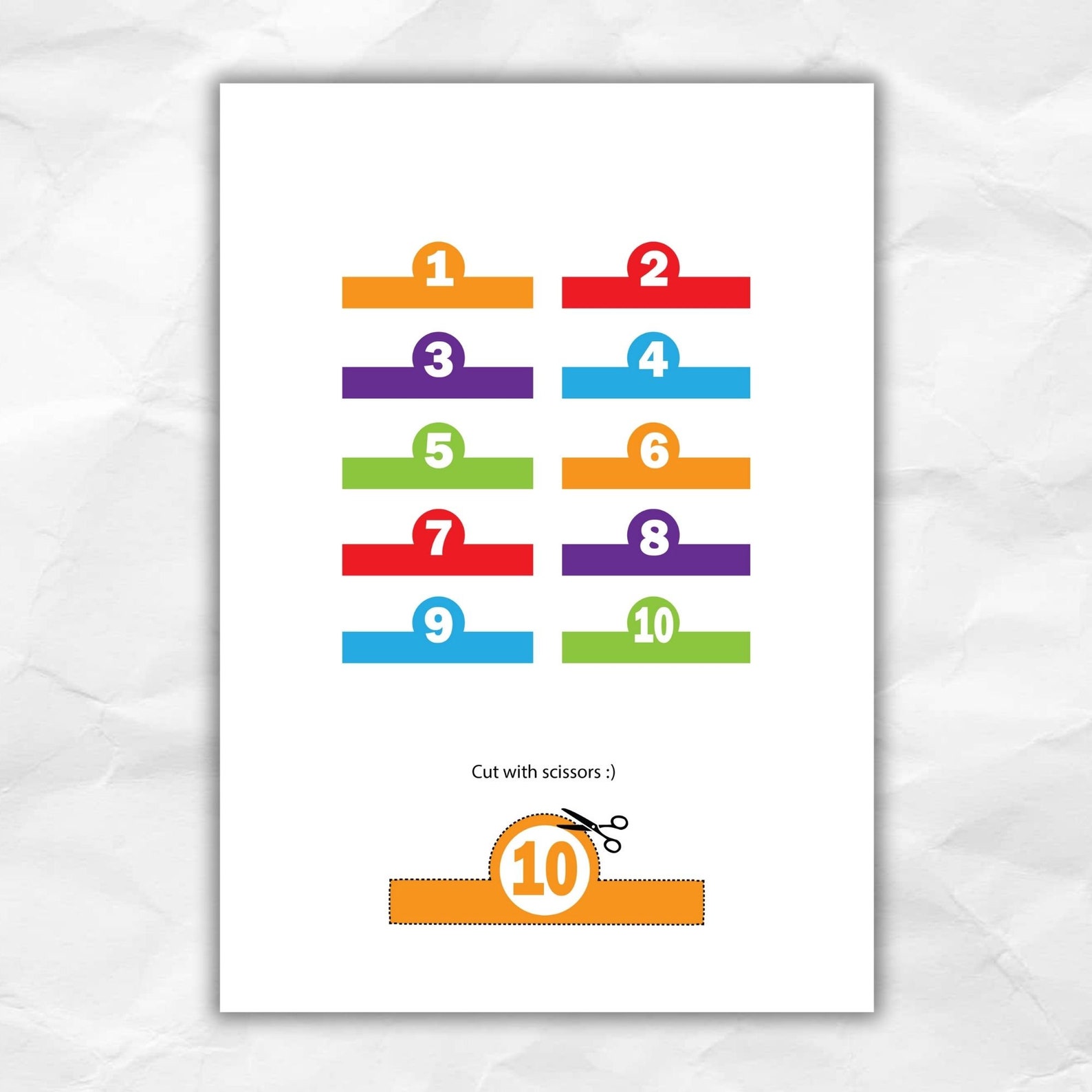 Printable Number Finger Puppets | Finger Counting | Number Flash Cards ...