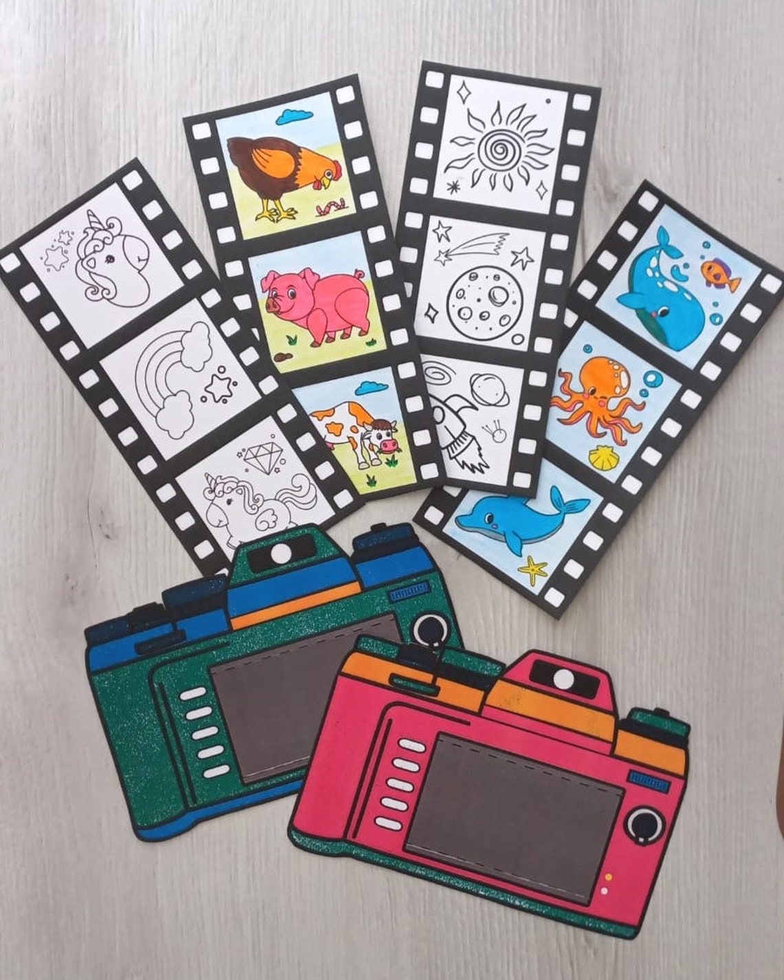 Film Roll Coloring Pages | Colour Worksheets | Printable Coloring ...