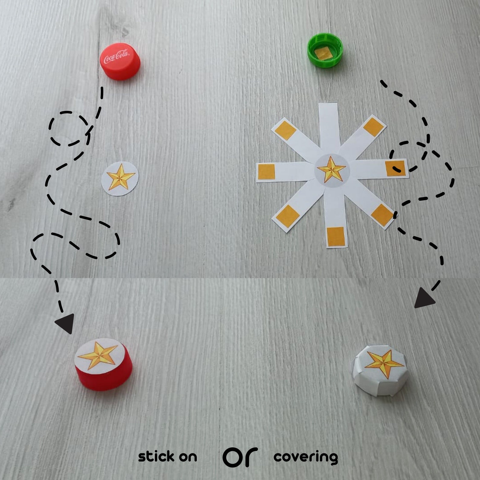 Christmas Checkers | Bottle Cap Recycling Activity | Tic Tac Toe | XOX ...