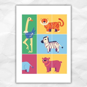 20 Animal Memory Game Cards | Animals Matching Montessori Cards ...