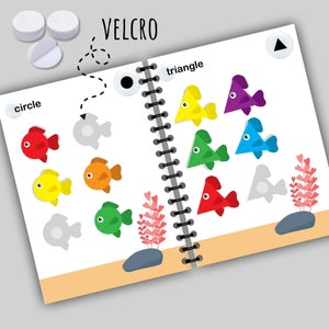 Printable Shape Matching Activity Busy Book | Learning Shapes | Toddler ...