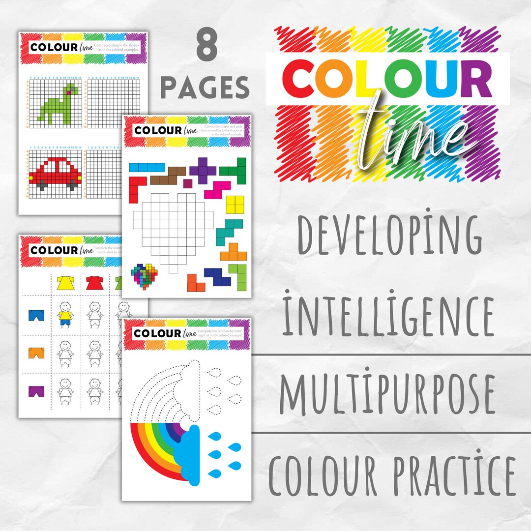 Colour Worksheets | Fine Motor Skills | Multi-purpose Color Activity ...