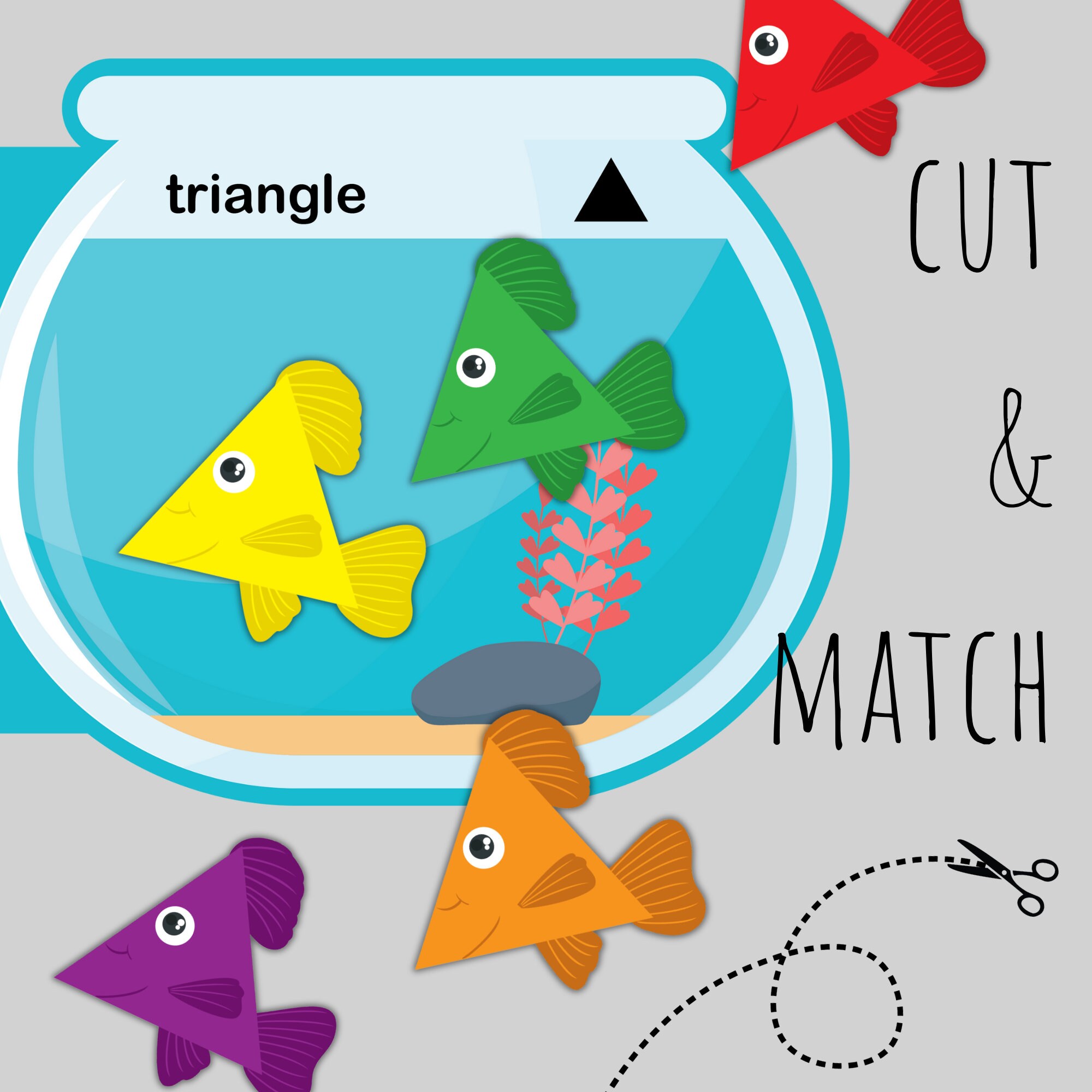 Printable Shape Matching Activity Busy Book | Learning Shapes | Toddler ...