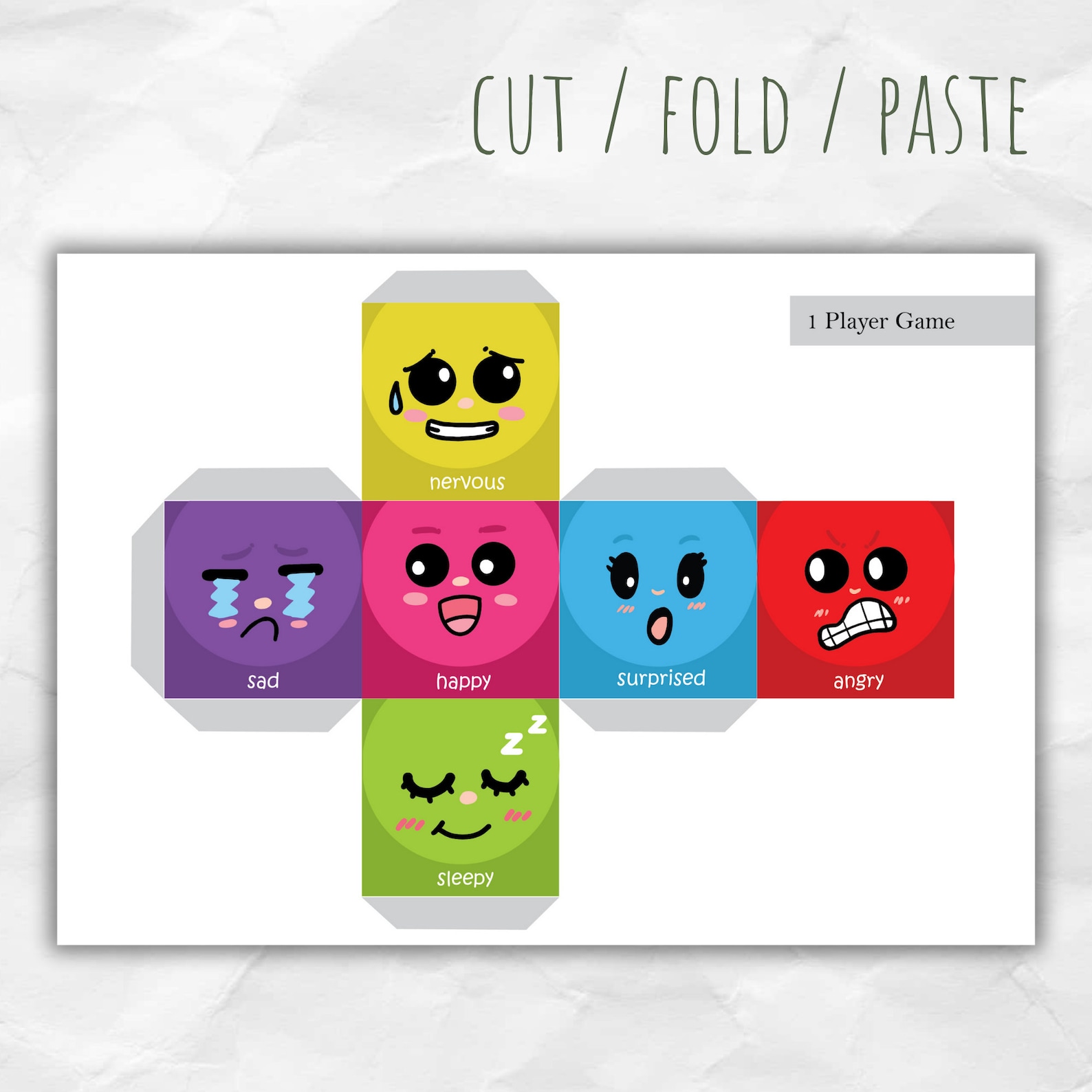 Emotions Cube Game | Emotional Faces Dice | Social Emotional Learning ...