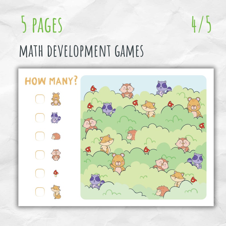 Number Practice Games | Counting Activity | Numbers Worksheet Book | 1 ...