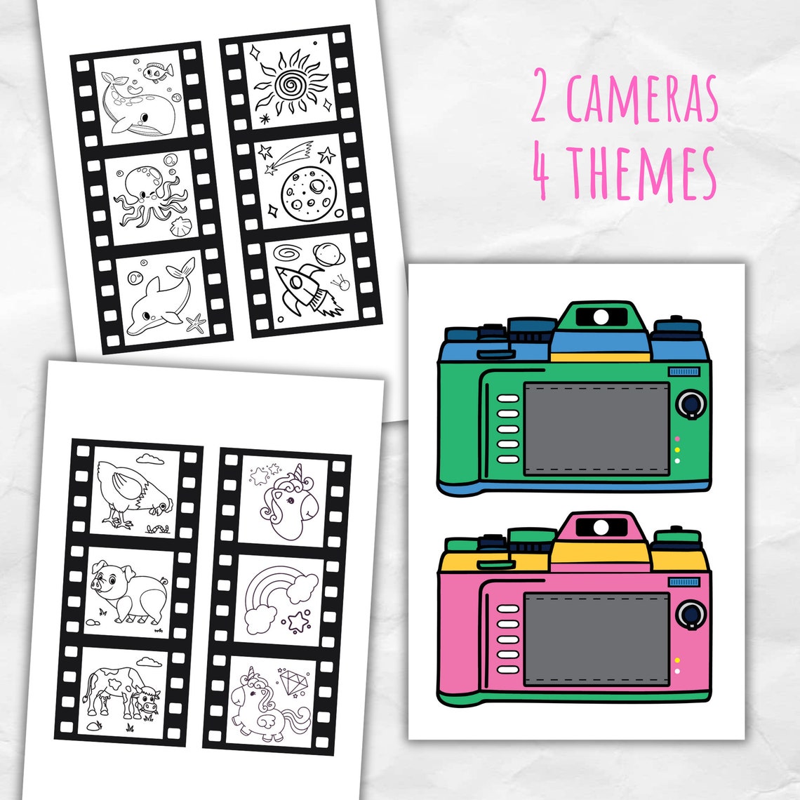 Film Roll Coloring Pages | Colour Worksheets | Printable Coloring ...