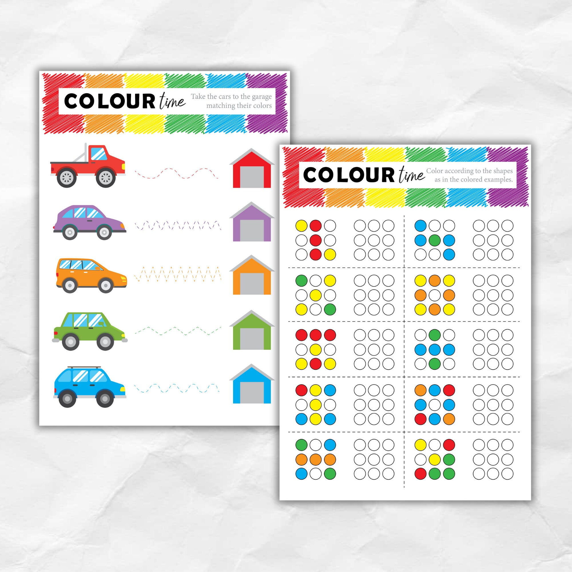 Colour Worksheets Fine Motor Skills Multi-purpose Color Activity Colors ...