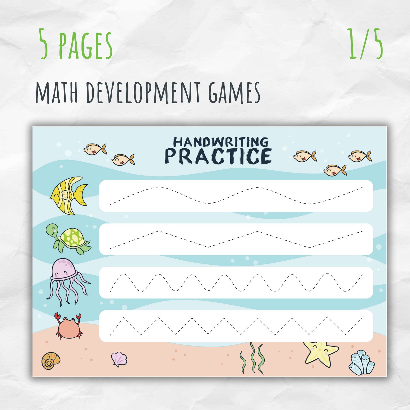 Number Practice Games | Counting Activity | Numbers Worksheet Book | 1 ...