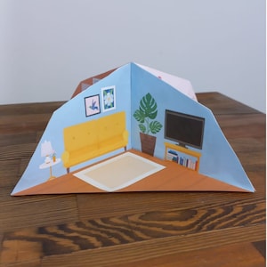 Printable Model Playhouse | Dollhouse | Paper House Activity ...