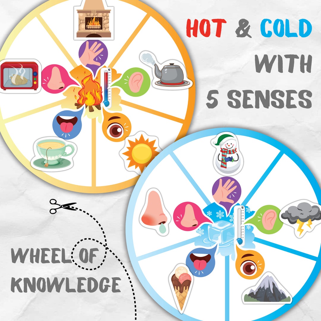 Hot and Cold With 5 Senses | Wheel of Knowledge | Hot and Cold Activity ...