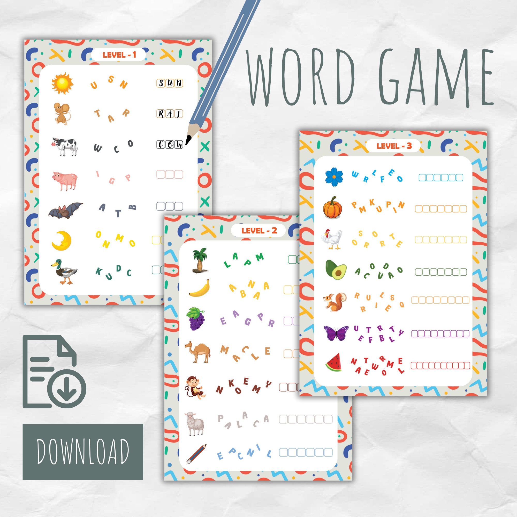 Printable Word Search Game | Word Party | Word Puzzles for Kids ...