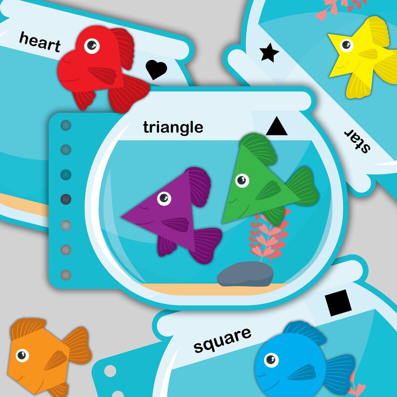Printable Shape Matching Activity Busy Book | Learning Shapes | Toddler ...